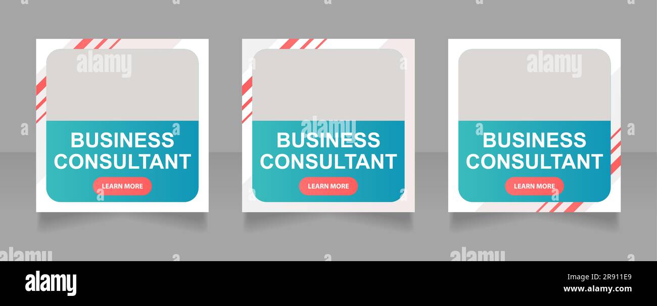 Business consultant service web banner design template Stock Vector ...