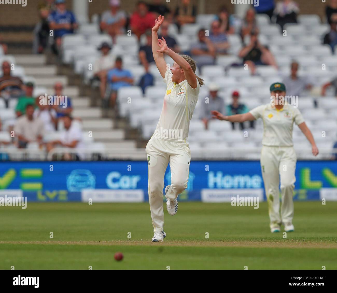 Ellyse Perry of Australia appeals during the Metro Bank Women's Ashes ...