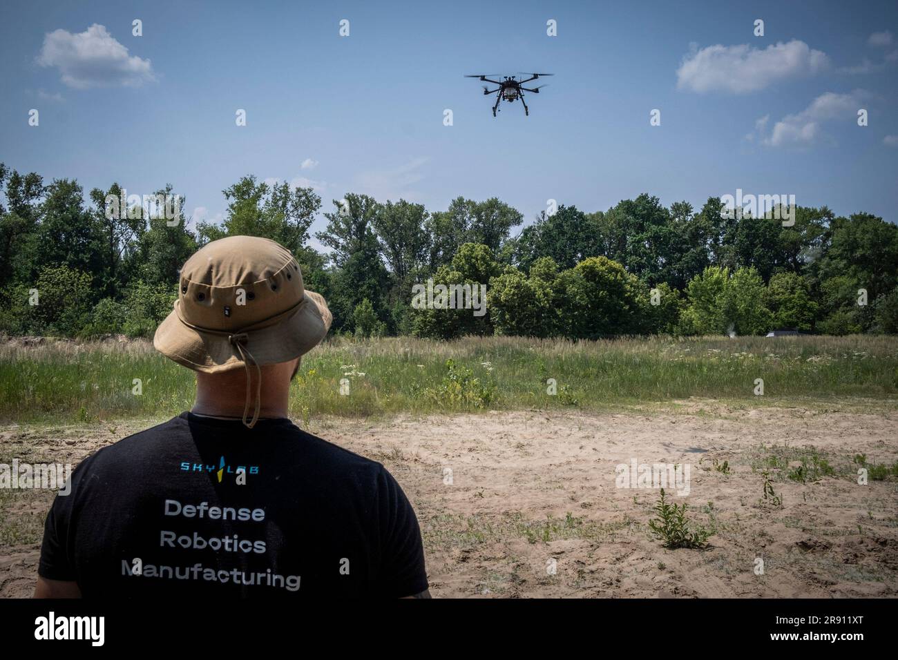Pavelo from Skylab, a Ukraine-based civilian drone company controlled ...