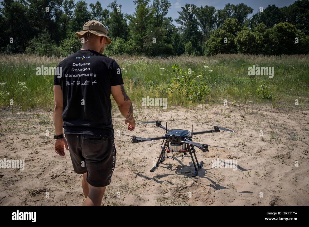 Pavelo from Skylab, a Ukraine-based civilian drone company surveyed ...