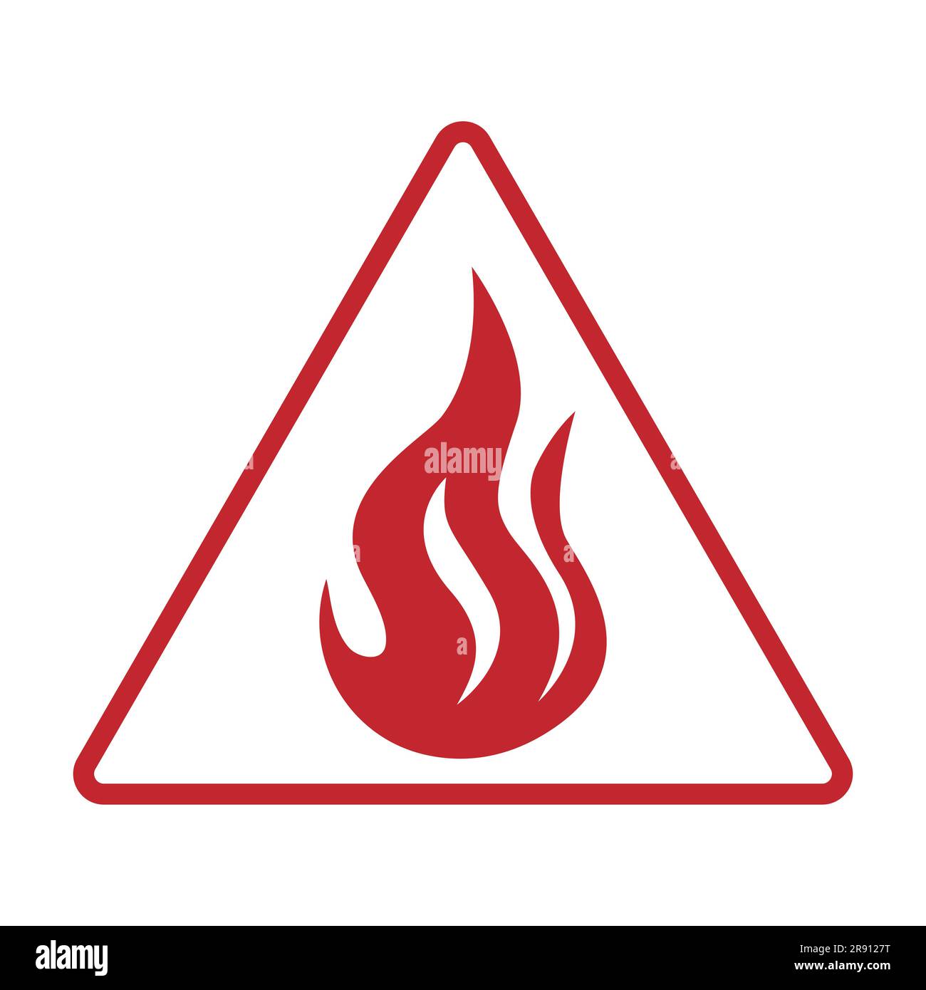 No fire icon. Dangerous fire. Fire prohibition. Vector illustration ...
