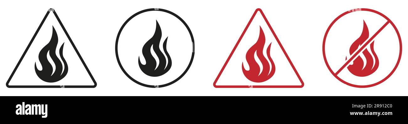 Fire safety signs vector hi-res stock photography and images - Alamy