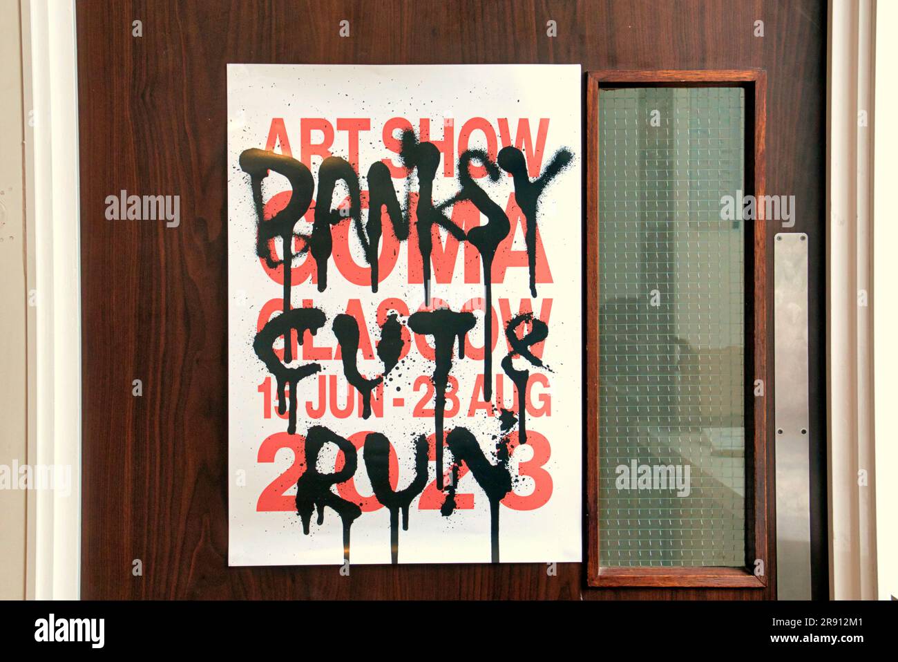 Glasgow, Scotland, UK 23rd June, 2023. The posters for the banksy ...