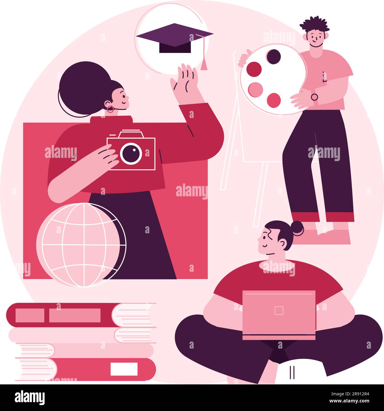 Student club abstract concept vector illustration. Student organization ...