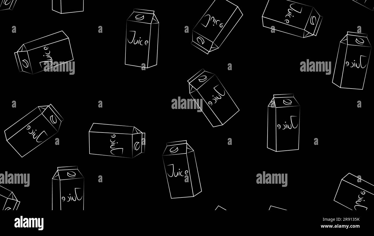 Orange Juice Box And Glass Pattern Stock Vector Image And Art Alamy