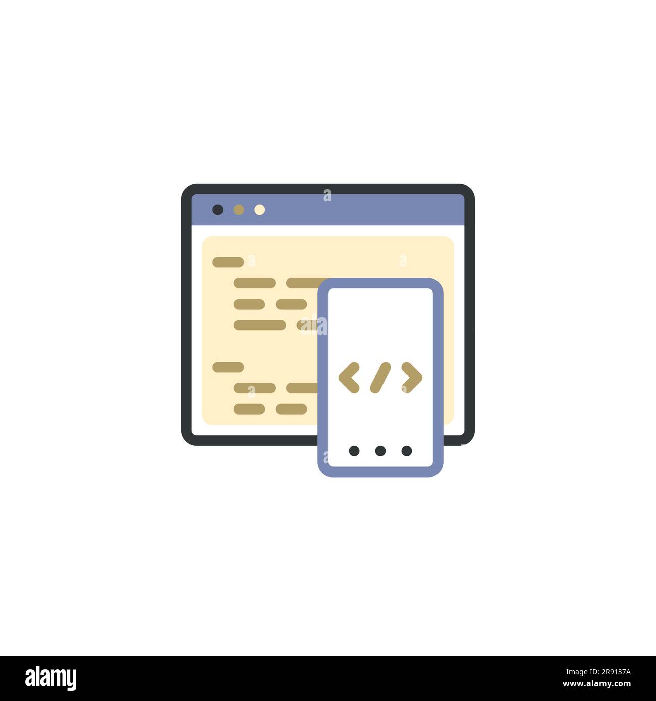 Code Mobile Research: Cloud Server Databases for Mobile Development Stock Vector Image & Art - Alamy