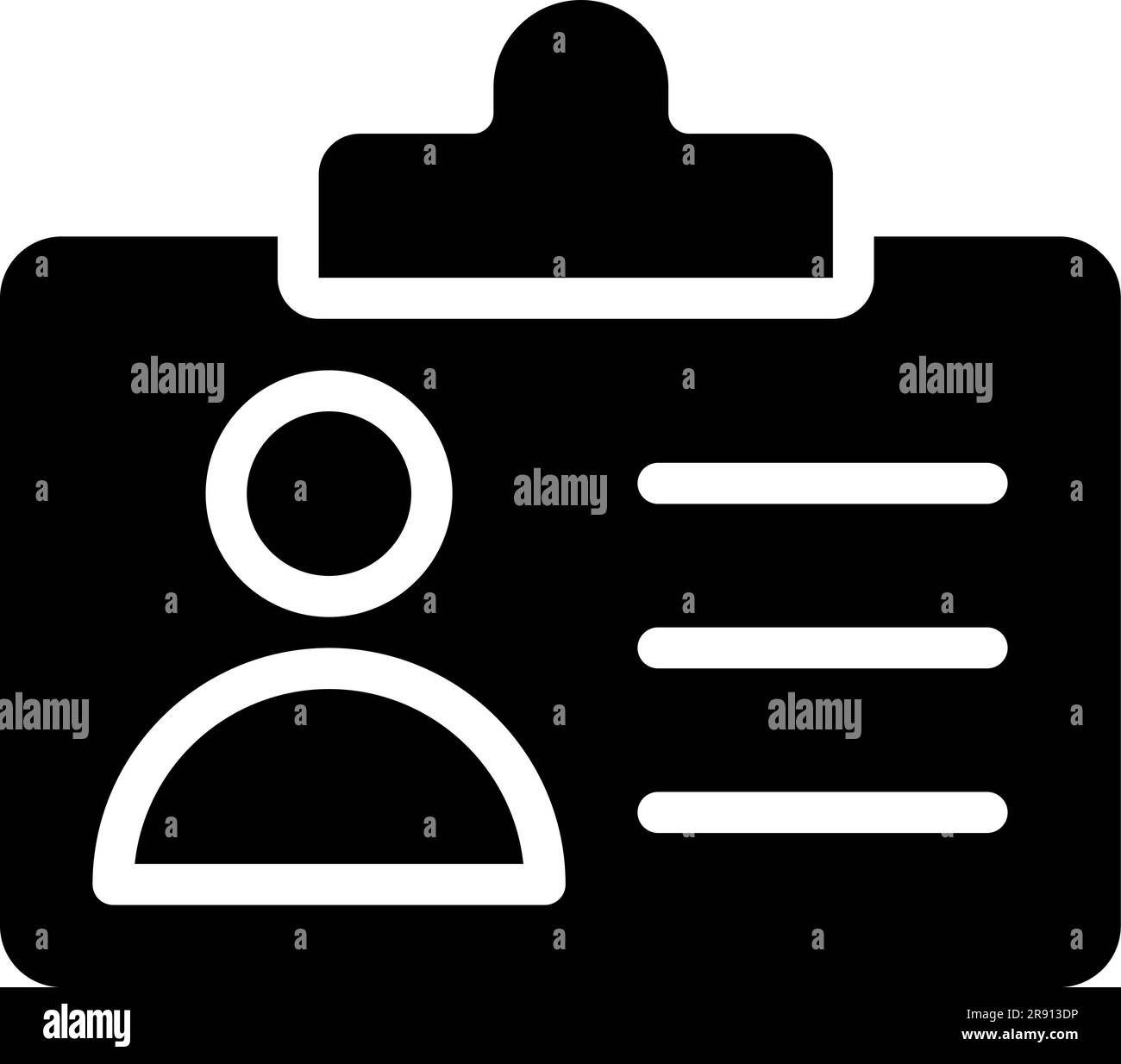 Employee badge black glyph icon Stock Vector Image & Art - Alamy