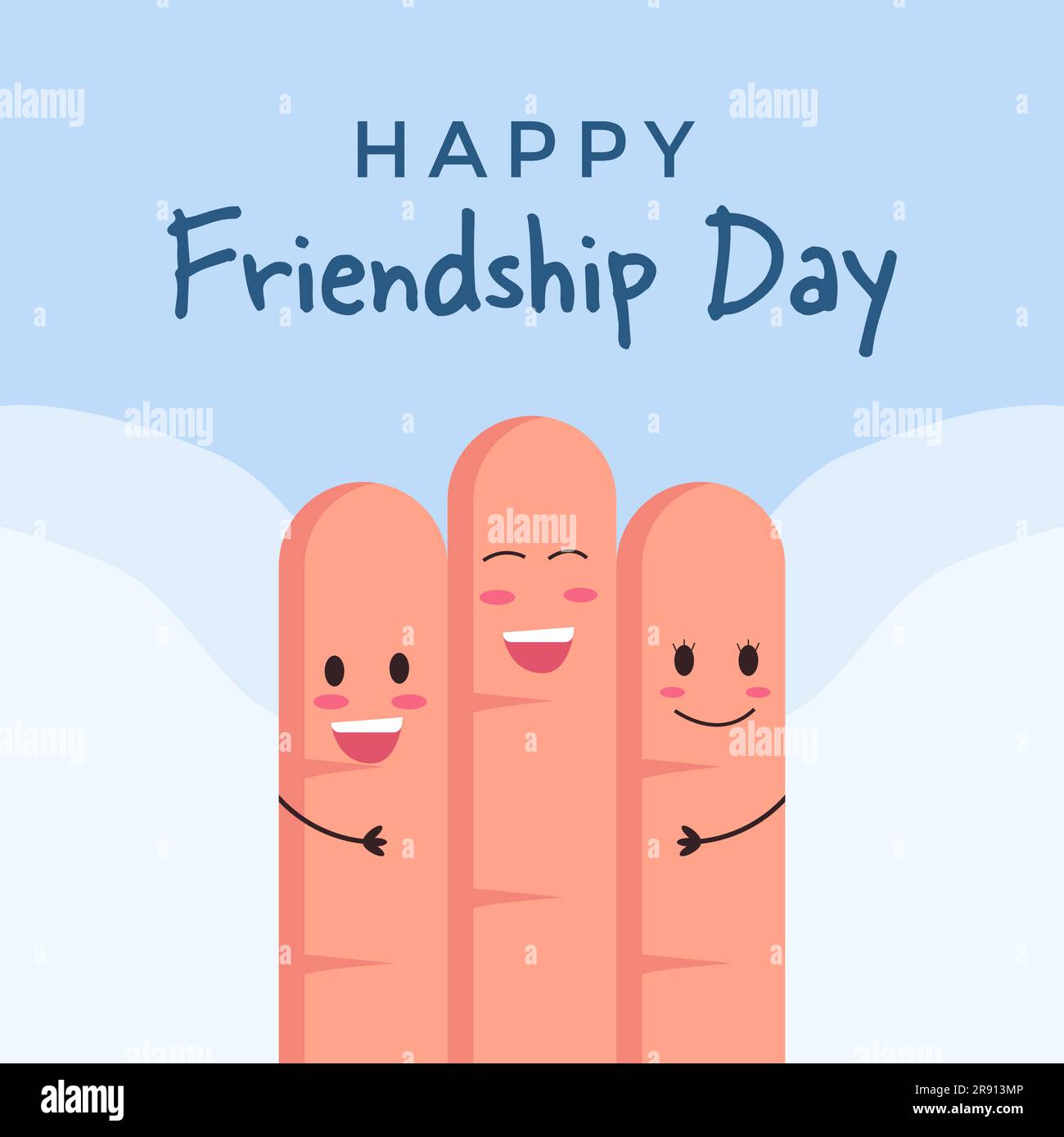 Friendship bonding Stock Vector Images - Alamy