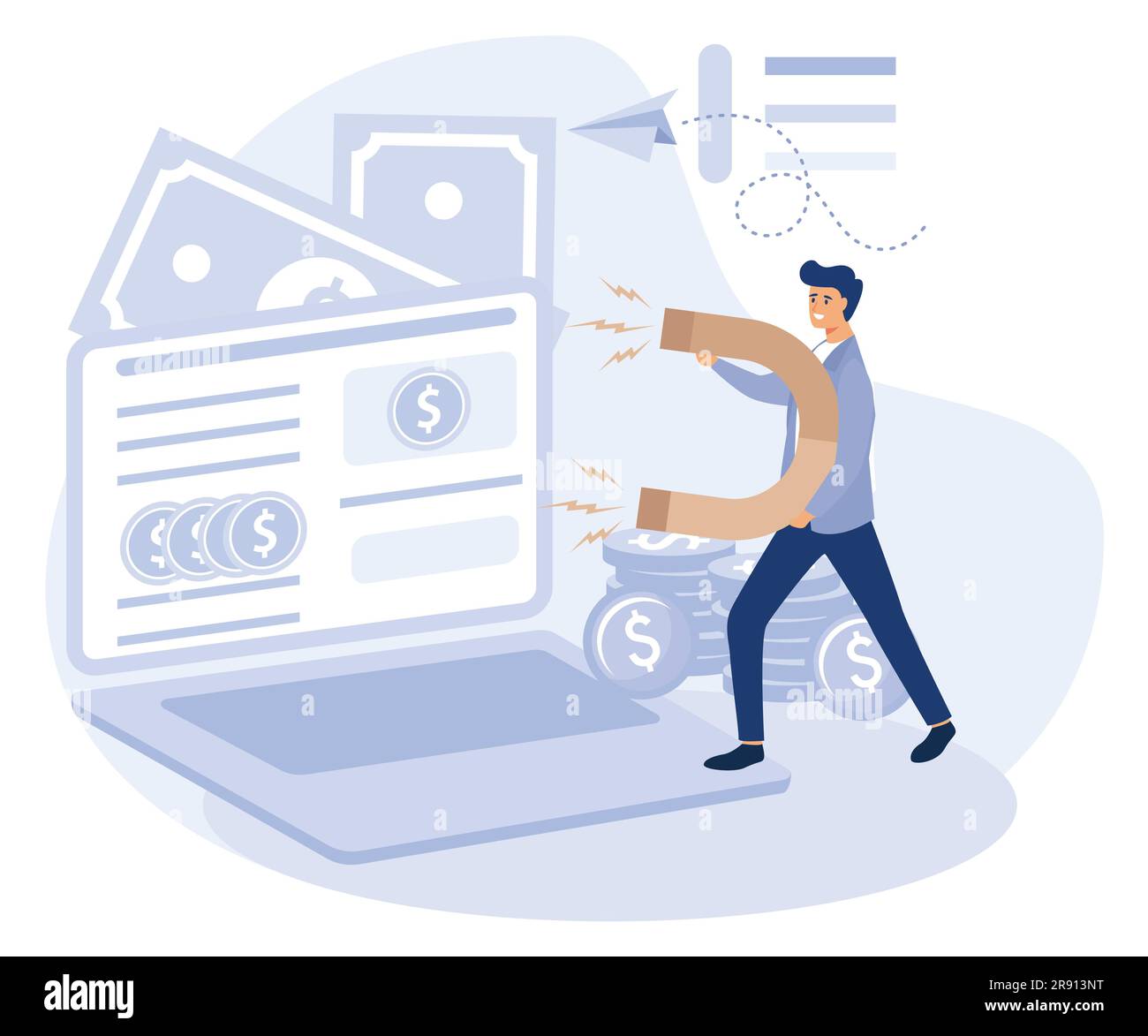 Website monetization concept, earn money online, Influencer business ...