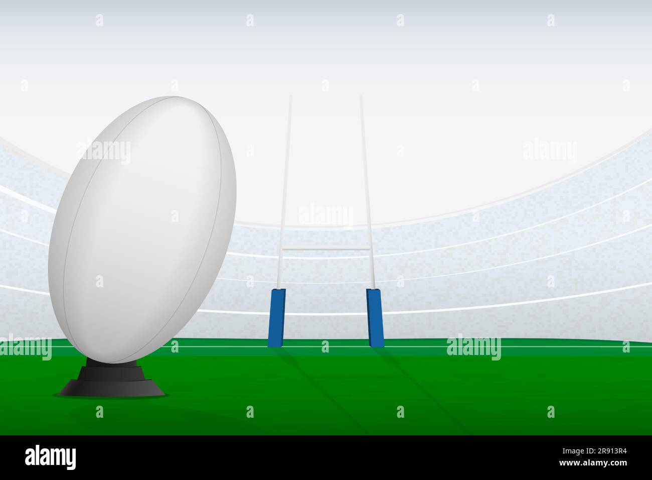 Goal post vector vectors hi-res stock photography and images - Alamy