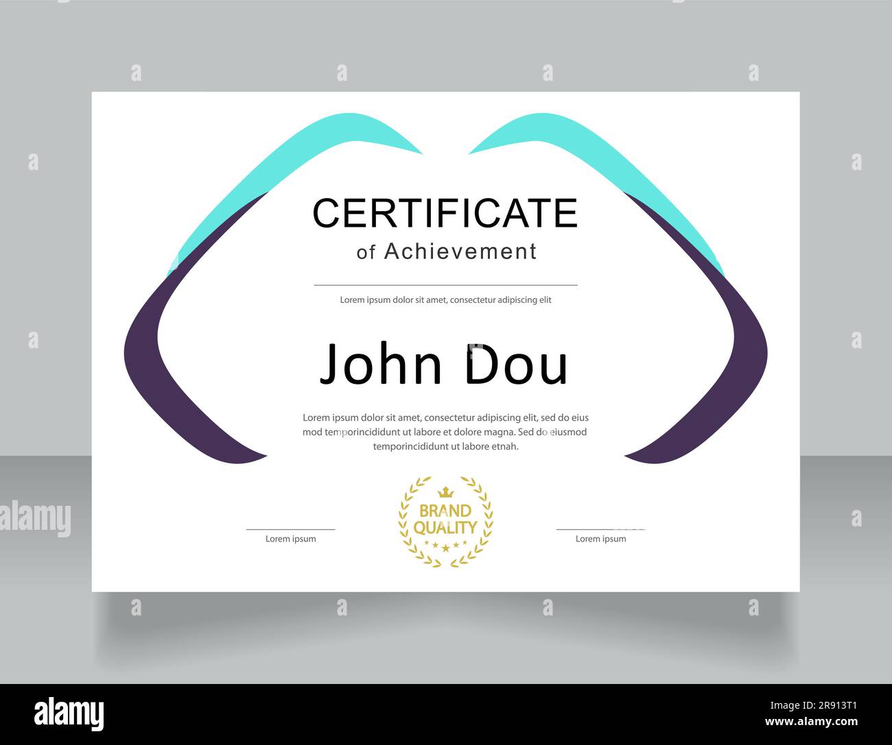 Career achievement certificate design template Stock Vector Image & Art ...