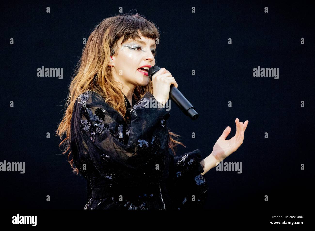 Naples Italy 21 June 2023 Chvrches - Coldplay opening - live at Diego ...