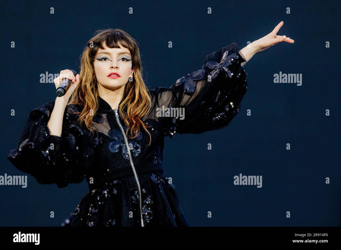 Naples Italy 21 June 2023 Chvrches - Coldplay opening - live at Diego ...