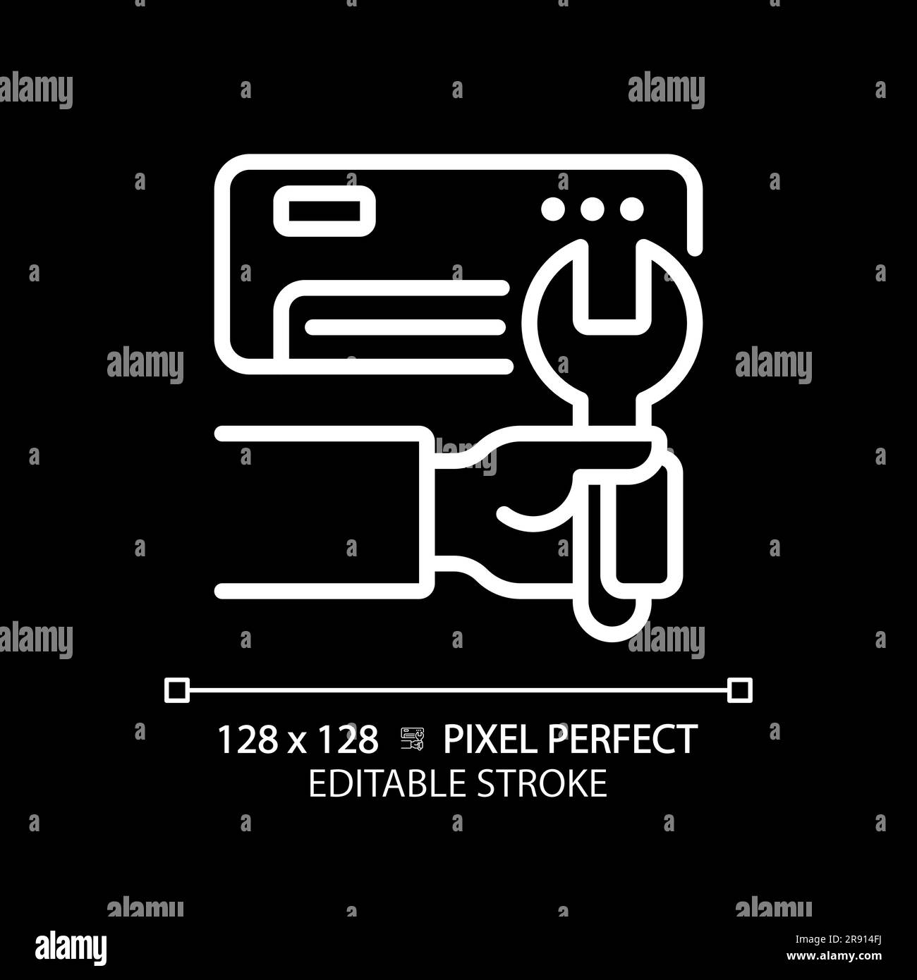 Air conditioner installation black Stock Vector Images - Alamy