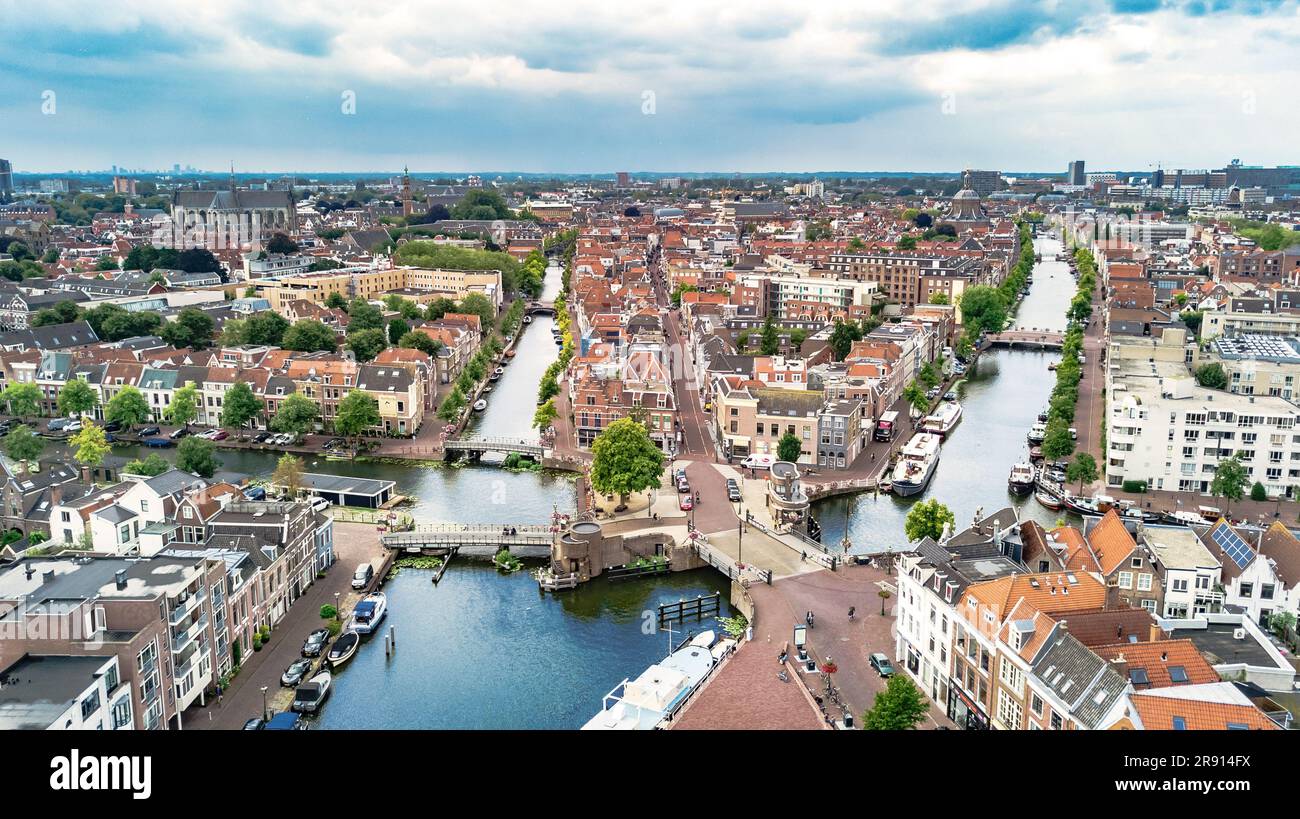 Leiden drone view hi-res stock photography and images - Alamy