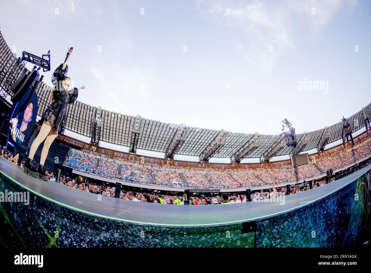 Naples Italy 21 June 2023 Chvrches - Coldplay opening - live at Diego ...