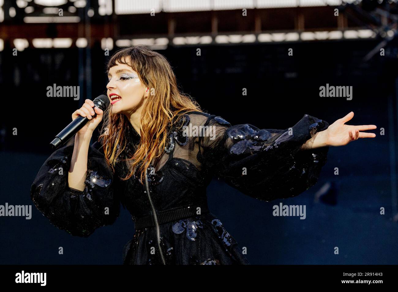 Naples Italy 21 June 2023 Chvrches - Coldplay opening - live at Diego ...