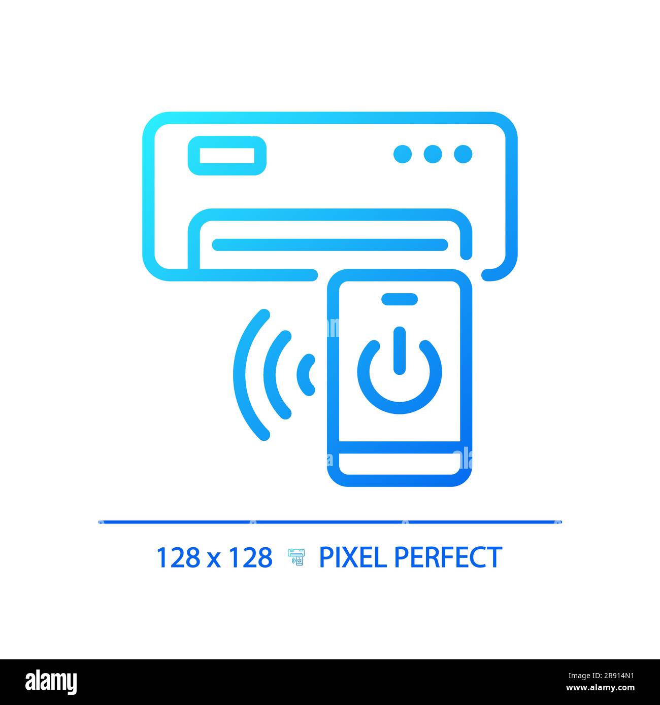 Ac remote control gradient linear vector icon Stock Vector Image & Art - Alamy