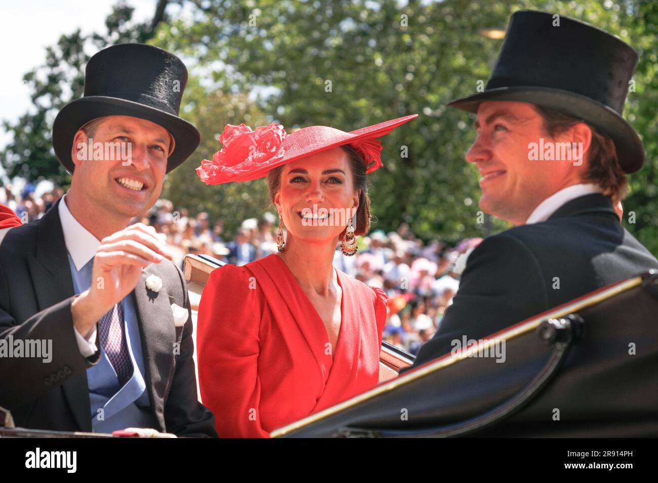 Ascot, Berkshire, UK. 23rd June, 2023. William, the Prince of Wales and ...