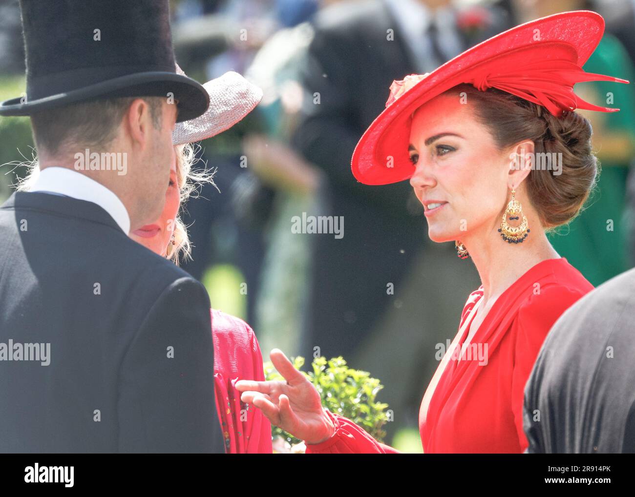 Ascot, Berkshire, UK. 23rd June, 2023. Catherine, the Princess of Wales ...