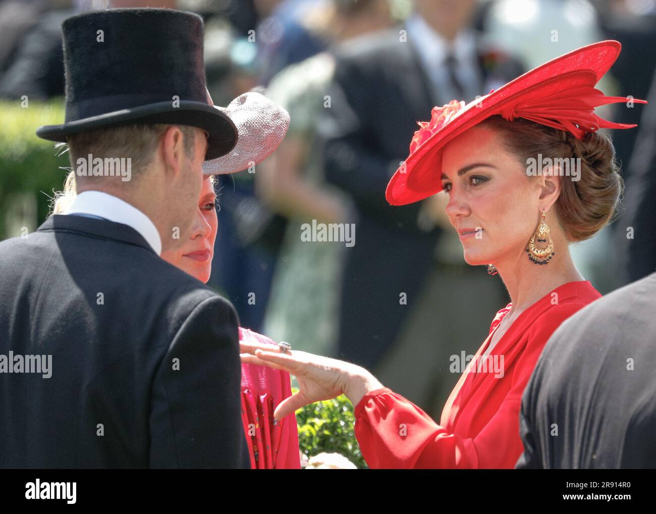 Ascot, Berkshire, UK. 23rd June, 2023. Catherine, the Princess of Wales ...