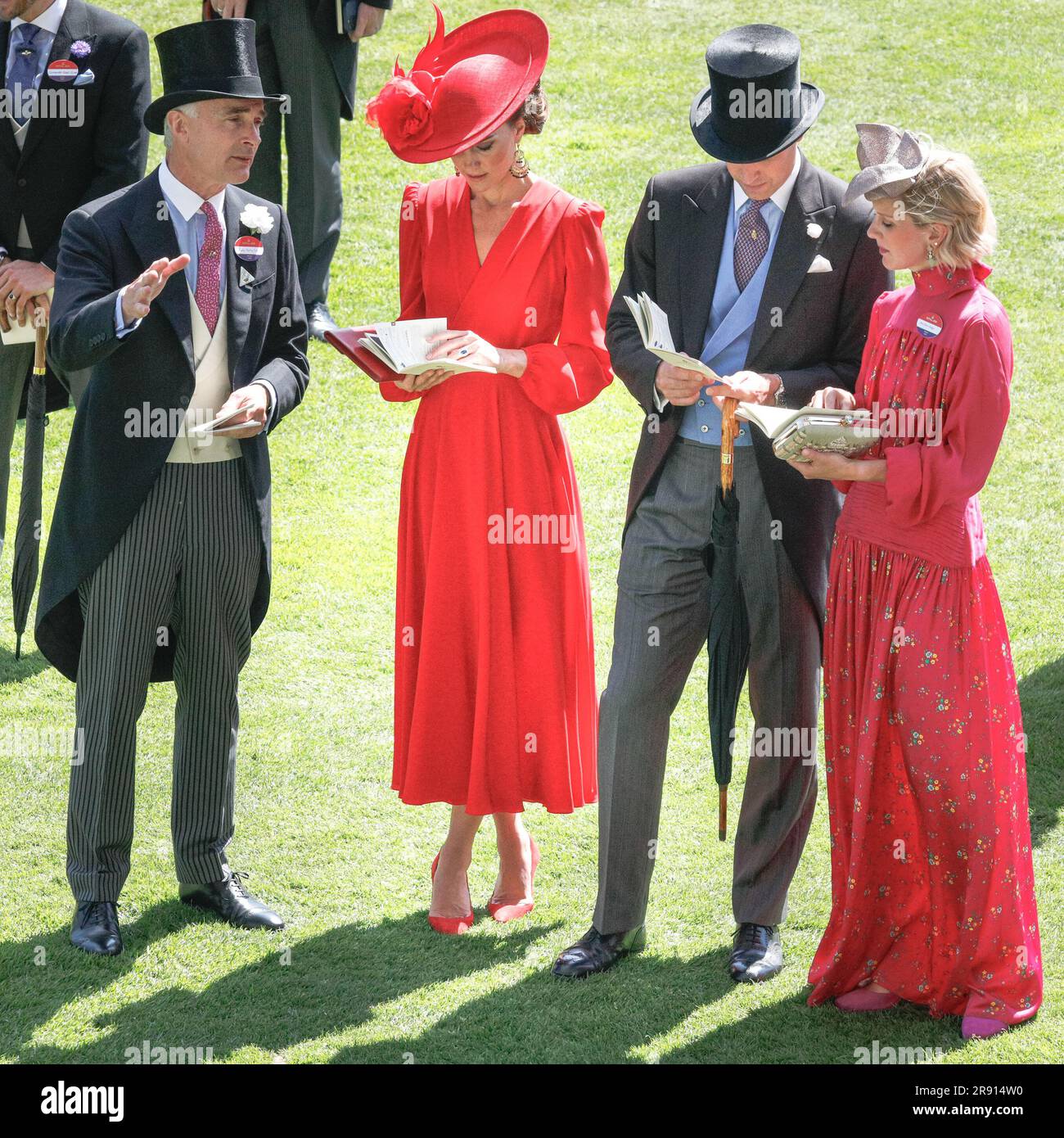 Ascot, Berkshire, UK. 23rd June, 2023. William, the Prince of Wales and ...