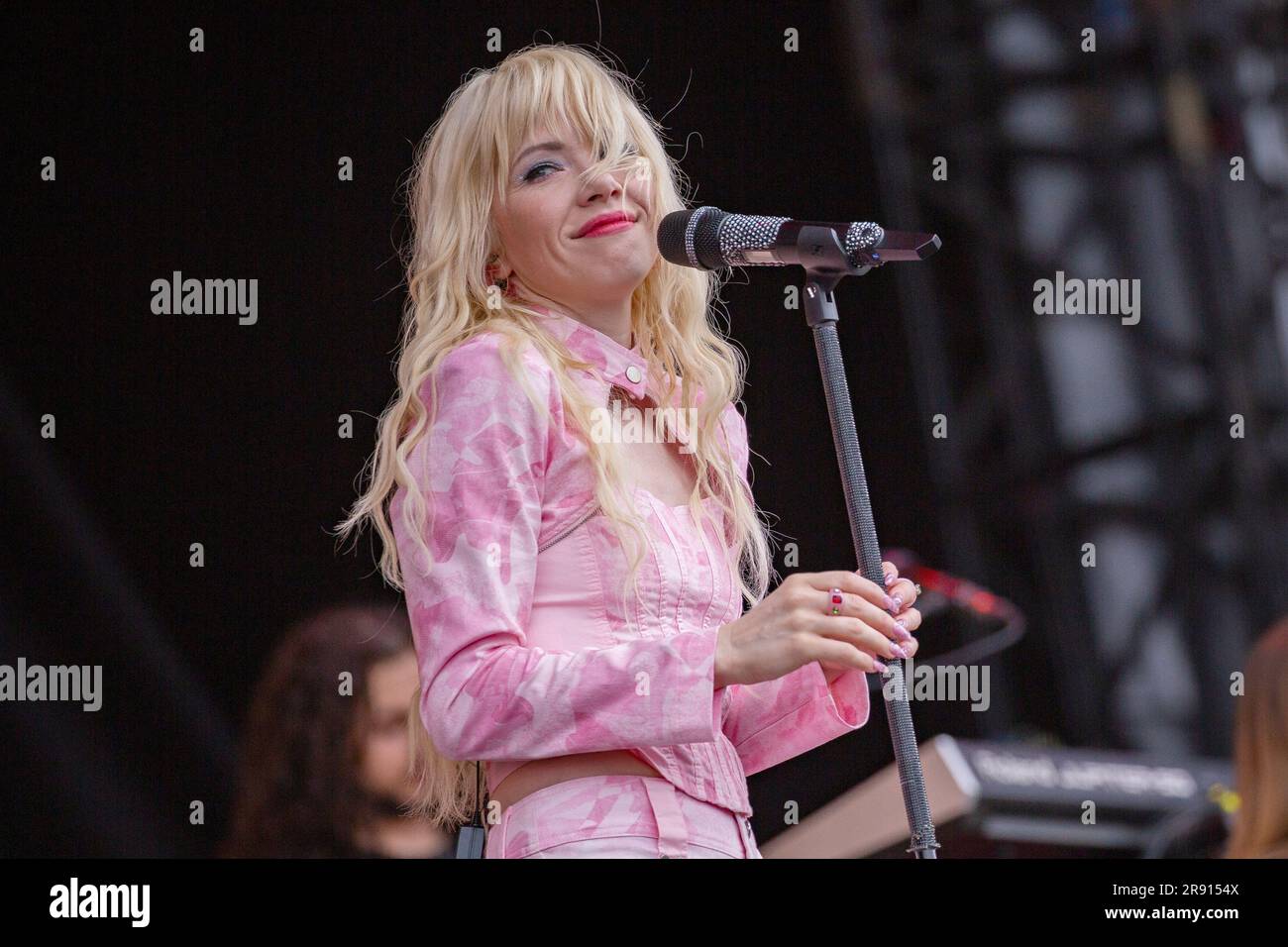 Carly Rae Jepson performs during the Glastonbury Festival in Worthy ...