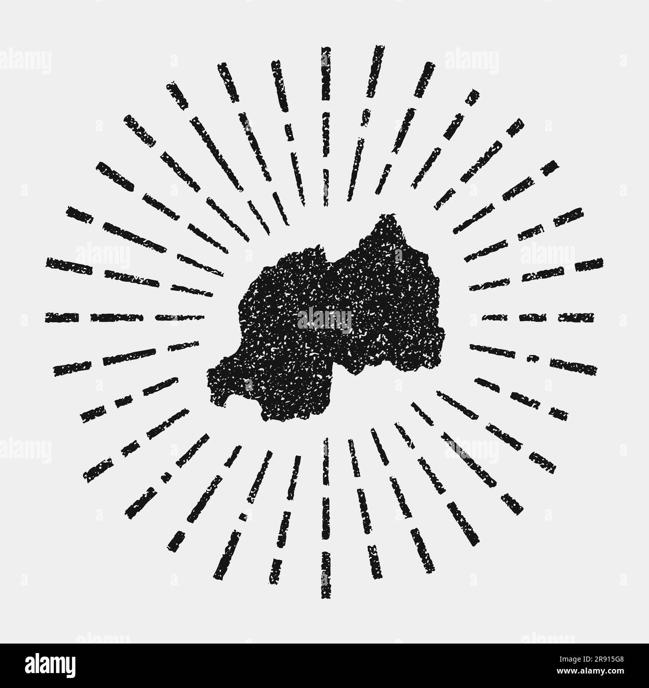 Map flag rwanda on Stock Vector Images - Alamy