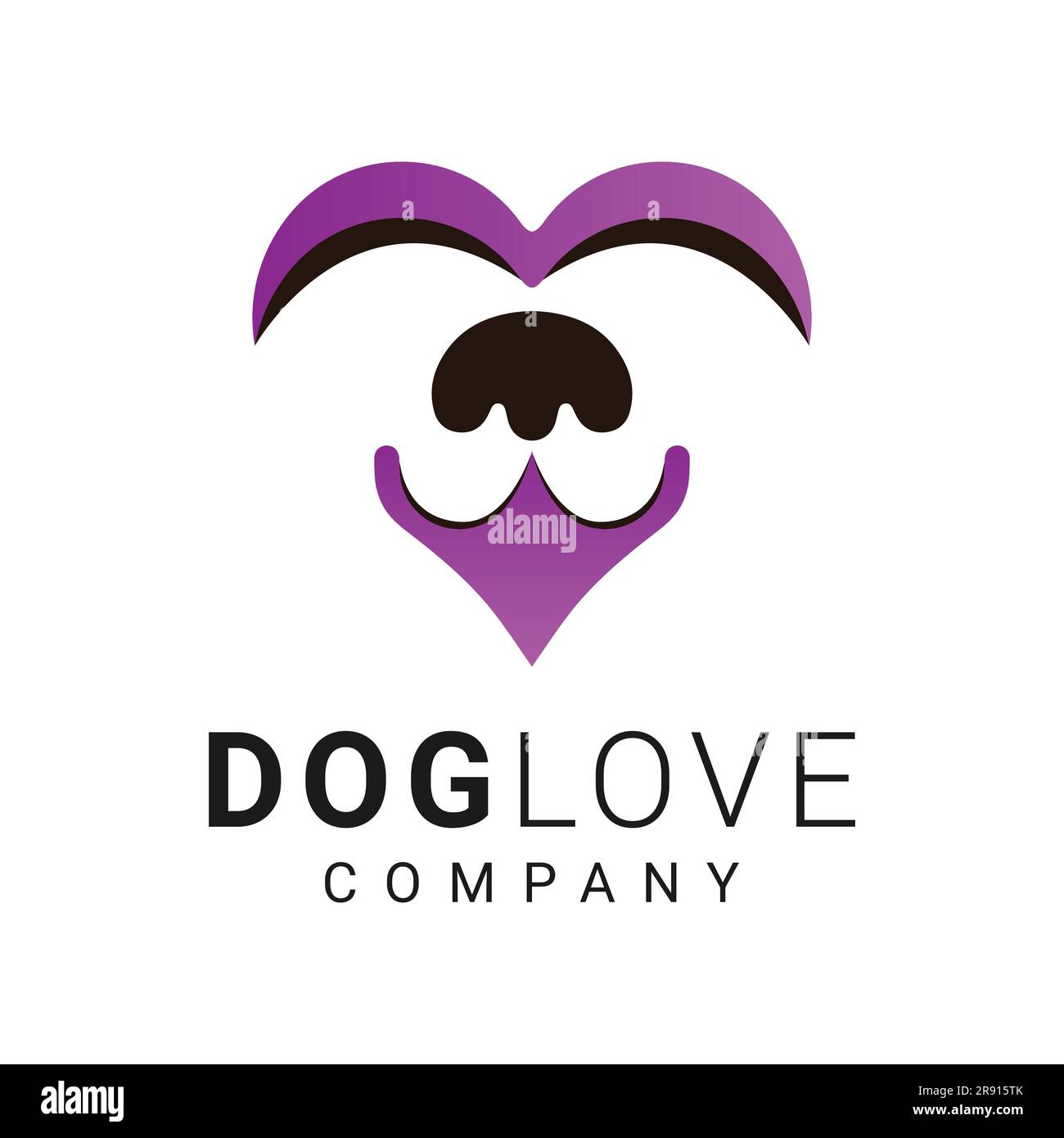 Dog care logo Stock Vector Images - Alamy