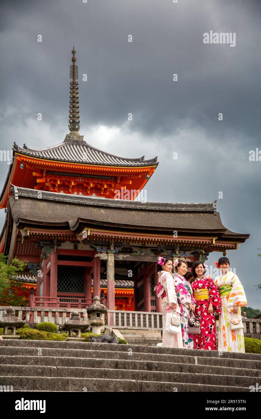 Kyoto, Japan - 15 June 2023: Tourists dress as Geisha to sight see in ...