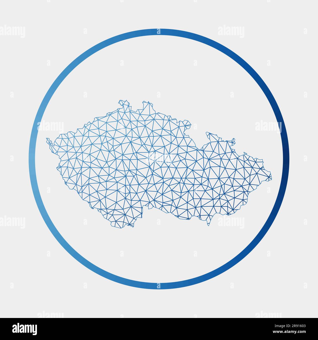 Czech polygon network Stock Vector Images - Alamy