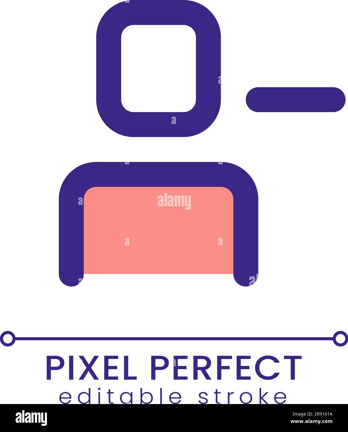 Remove user pixel perfect RGB color ui icon Stock Vector Image & Art - Alamy