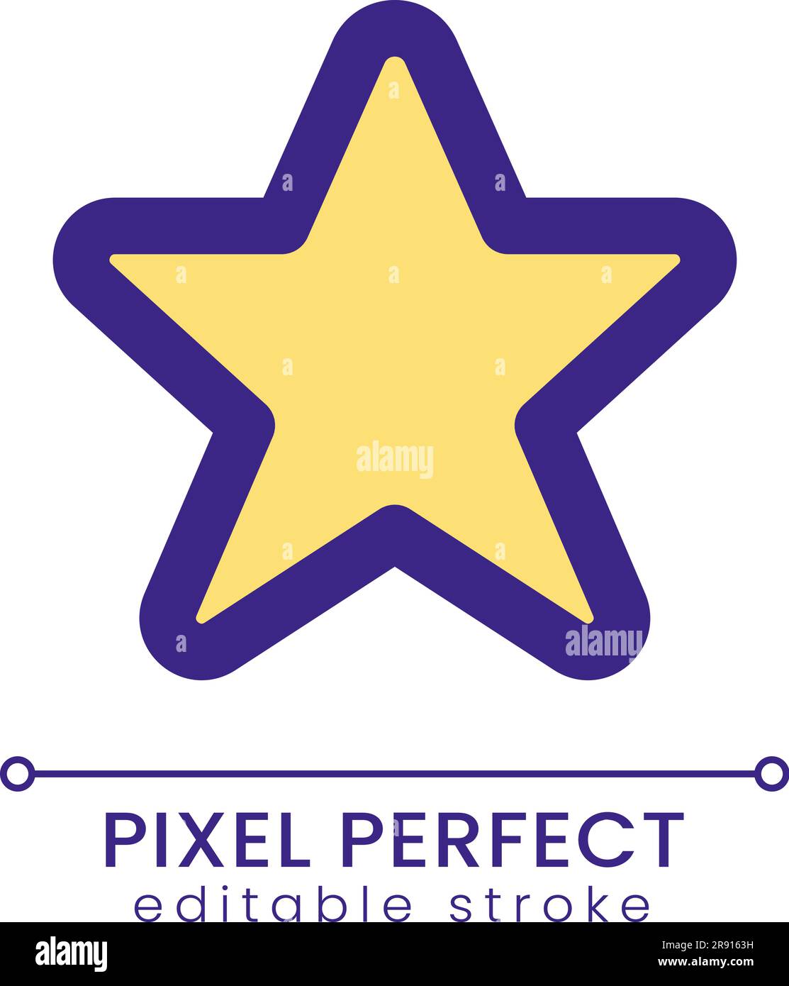 Star pixel perfect RGB color ui icon Stock Vector Image & Art - Alamy