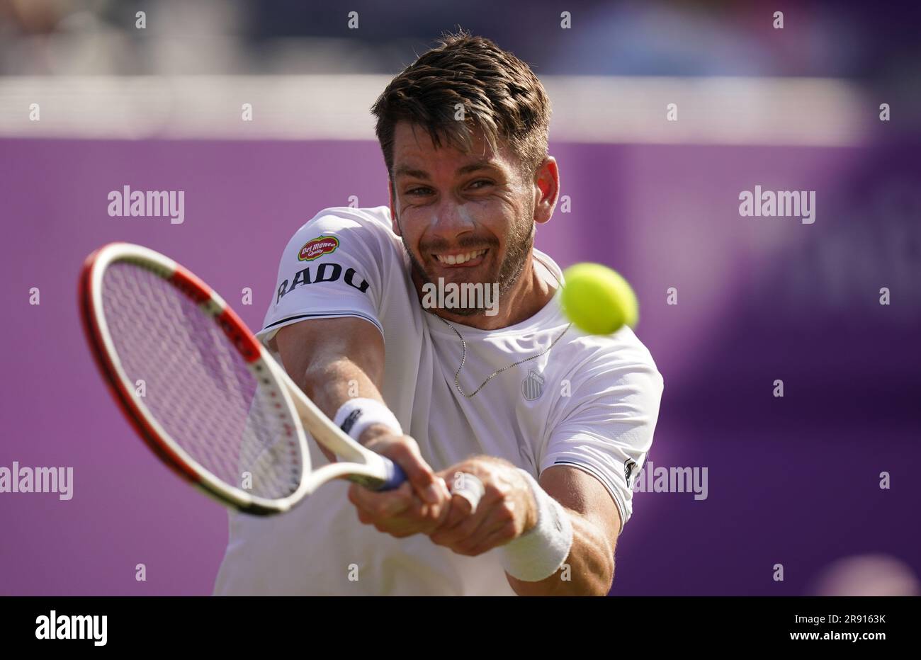 Cameron Norrie in action against Sebastian Korda in the mens singles ...