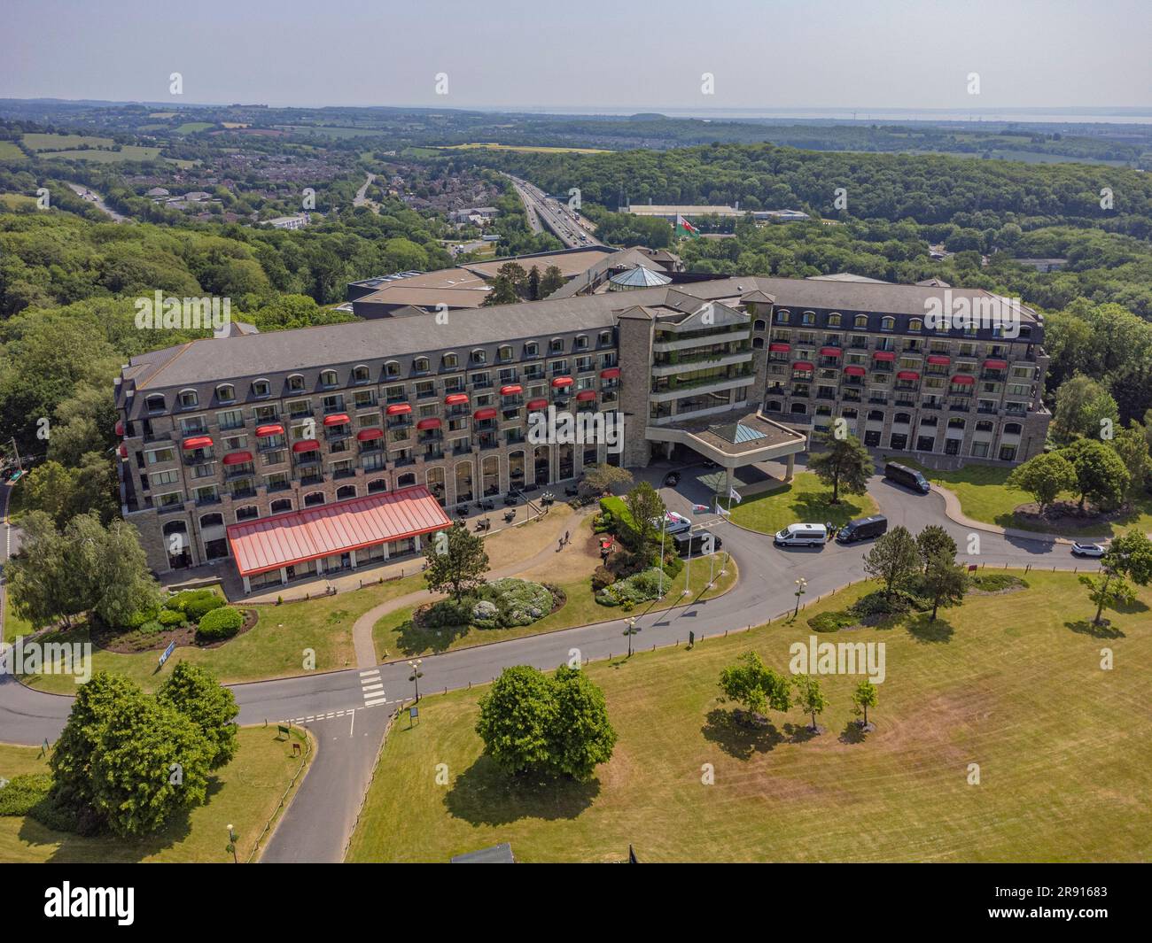 Aerial views of The Celtic Manor Resort Hotel and International ...