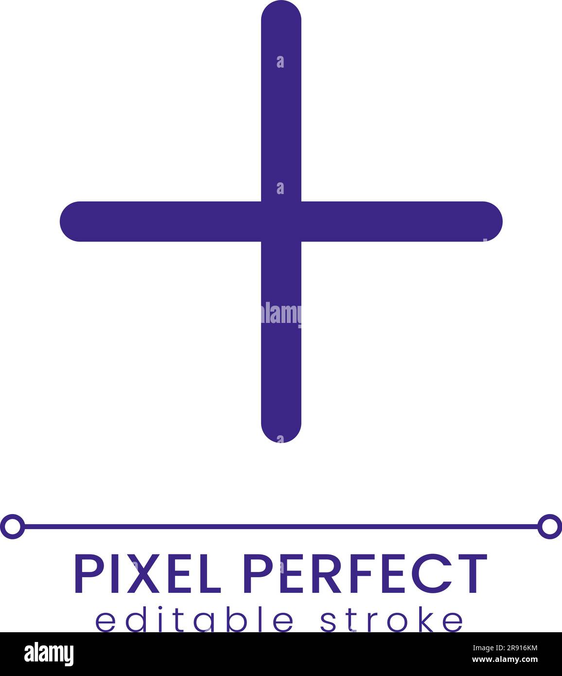 Plus pixel perfect RGB color ui icon Stock Vector Image & Art - Alamy