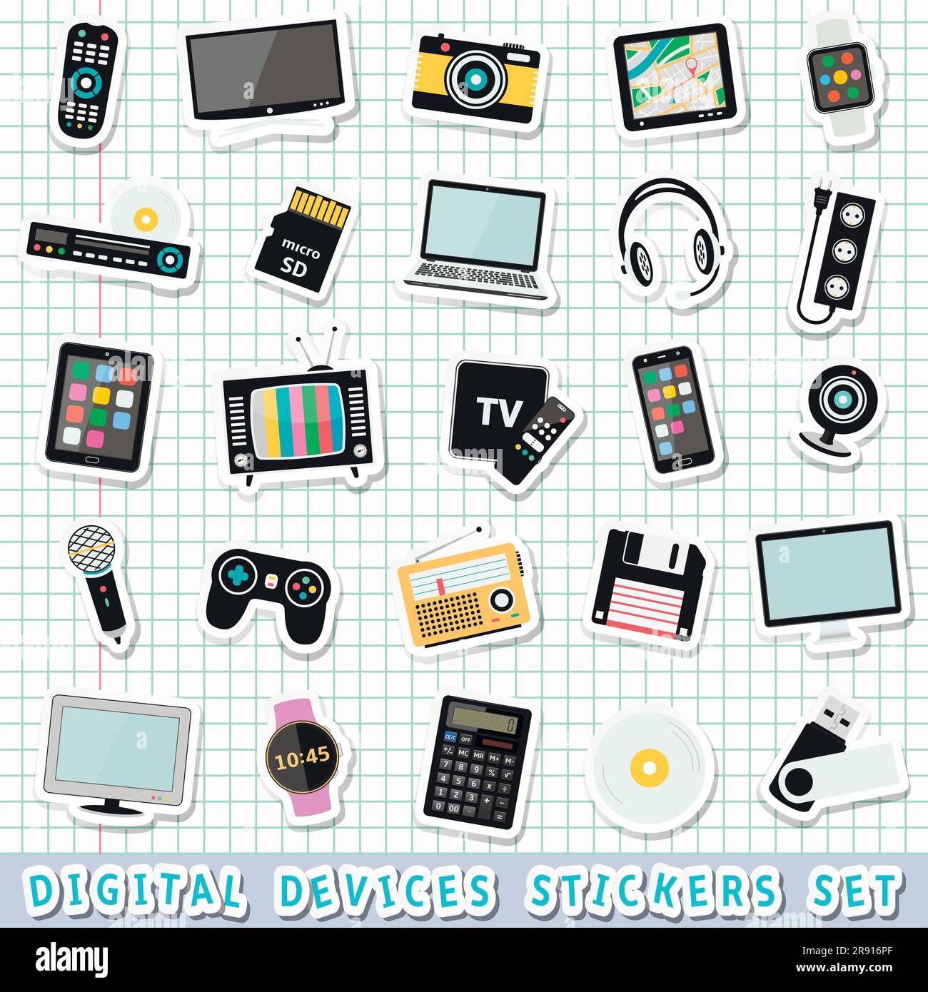 Laptop camera sticker Stock Vector Images - Alamy