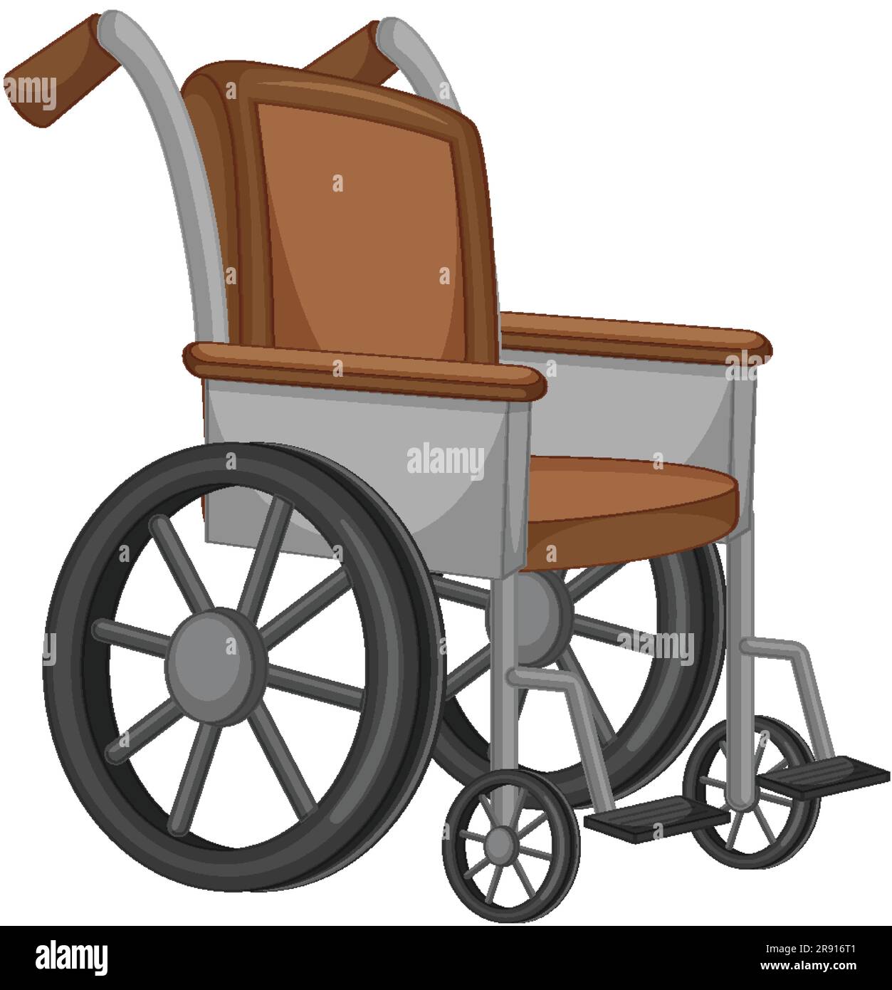 Isolated wheelchair simple cartoon illustration Stock Vector Image ...