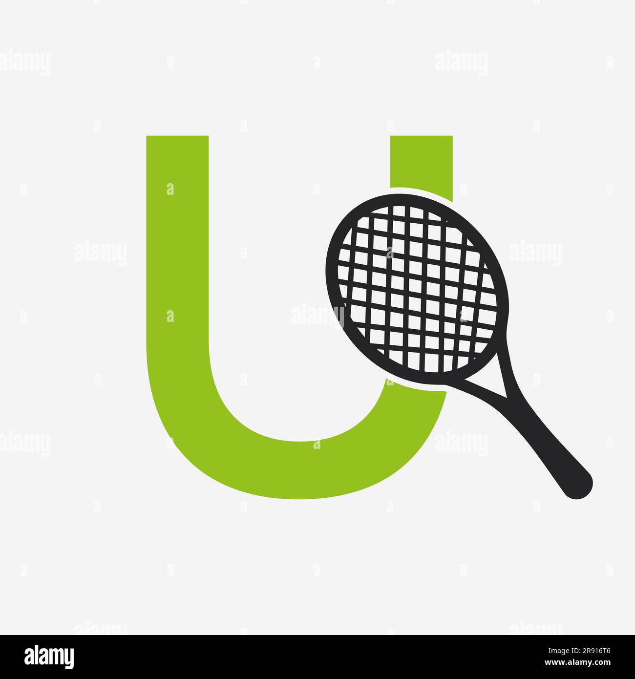 Letter U Padel Tennis Logo. Padel Racket Logo Design. Beach Table ...