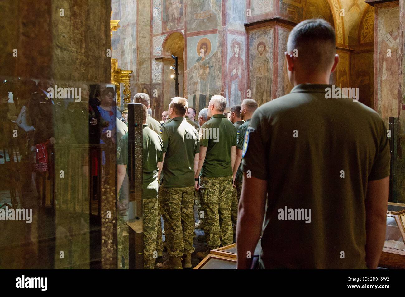 KYIV, UKRAINE - JUNE 23, 2023 - Military chaplains, who have completed ...