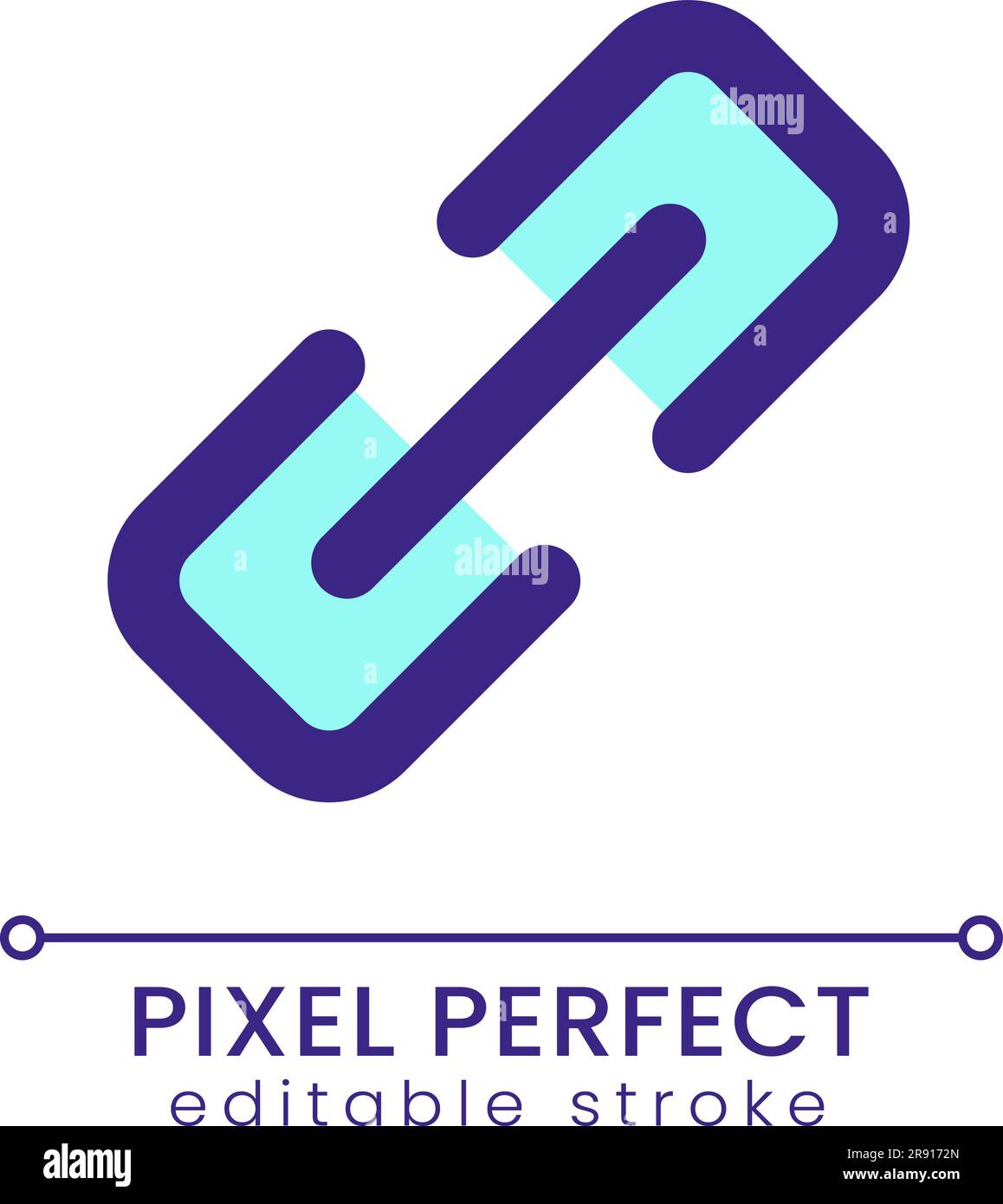 Hyperlink pixel perfect RGB color ui icon Stock Vector Image & Art - Alamy