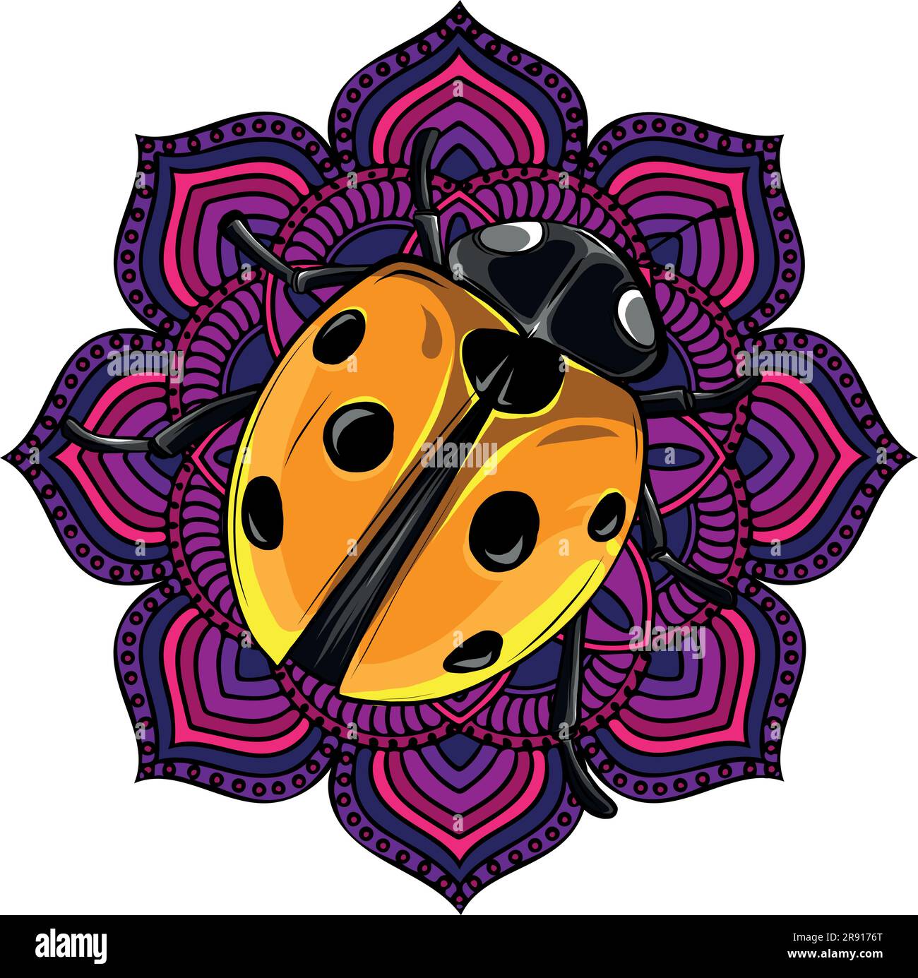 Antennae ladybug Stock Vector Images - Alamy