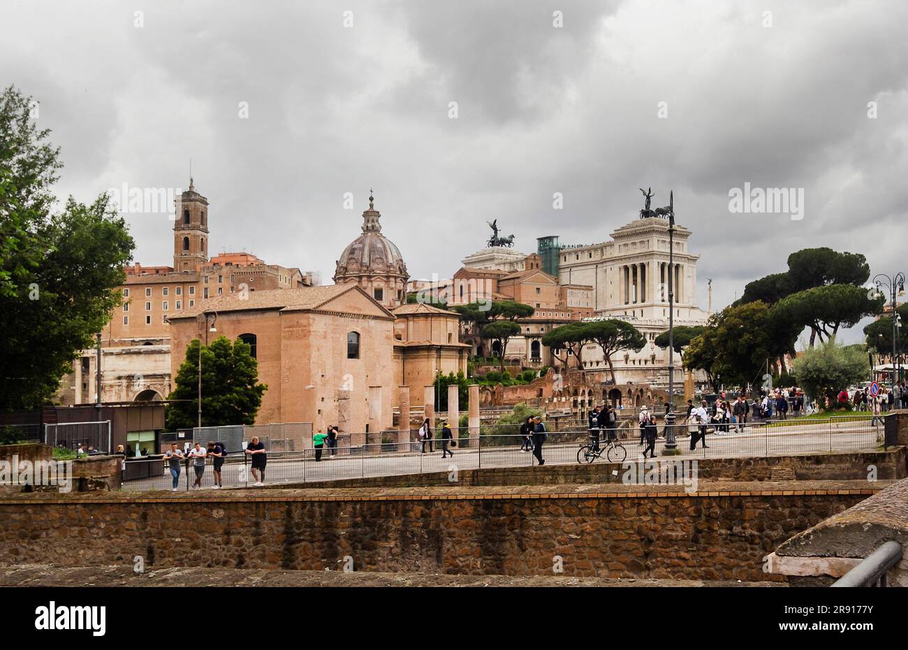 Beautiful view of the Vittorio Emanuele Memorial. Panorama. Beautiful ...