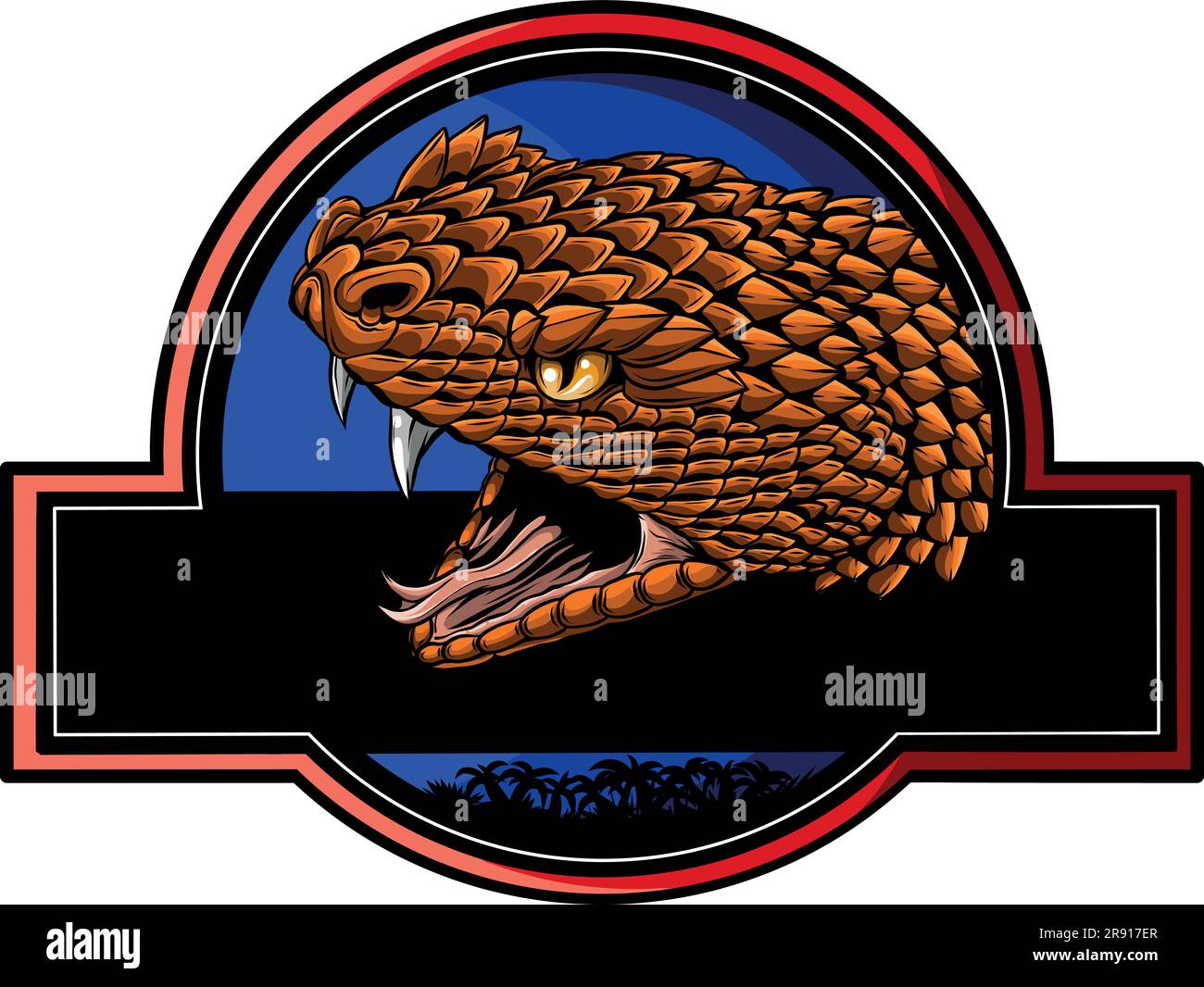 vector illustration of viper snake head logo Stock Vector Image & Art ...