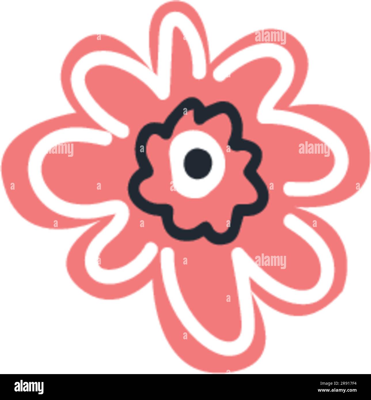 Hot Pink Flower Clipart
