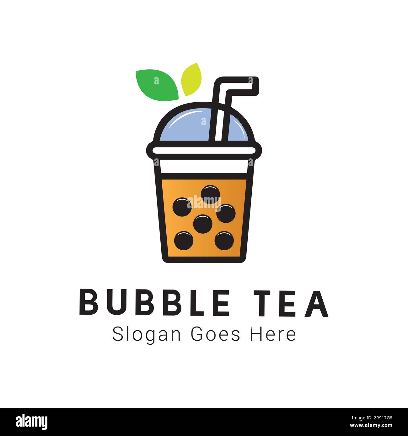 Bubble Tea Logo Vector