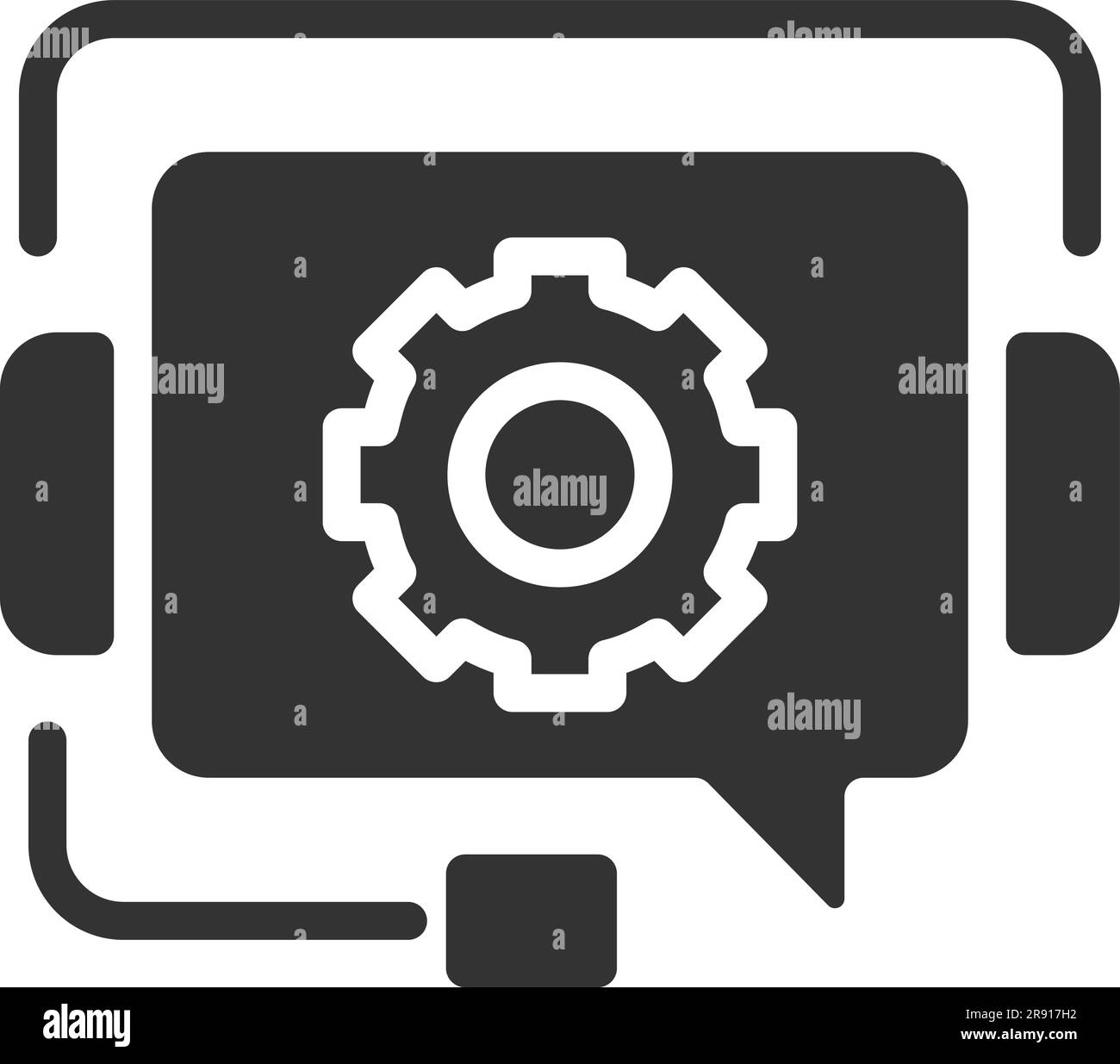 Tech support black glyph icon Stock Vector Image & Art - Alamy