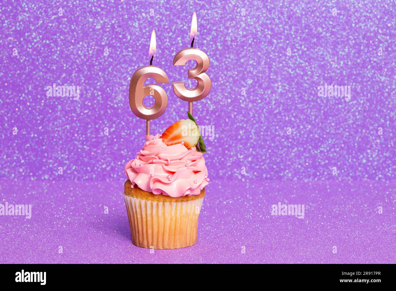 Cupcake With Number For Celebration Of Birthday Or Anniversary; Number ...
