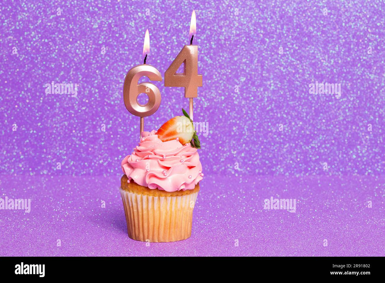 Cupcake With Number For Celebration Of Birthday Or Anniversary; Number ...