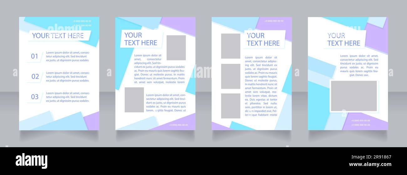 Brand book presentation blank brochure layout design Stock Vector Image ...